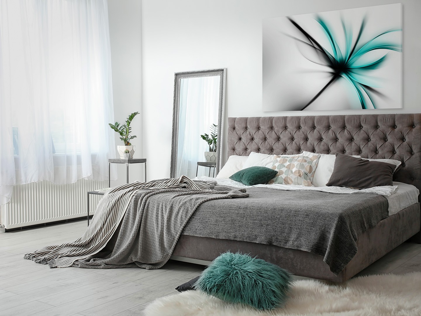 Stoicki spokój - nowoczesny obraz do salonu